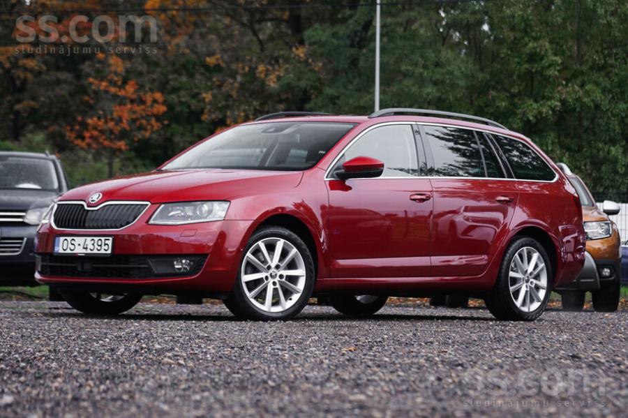 Red Skoda Octavia 2015 in Riga, with an engine capacity of 1.80 L and mileage of 209 thousand km for 8990 €, photo 1 on AUTOMOTO.COM.LV