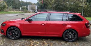 Red Skoda Octavia 2018 in Taurage, with an engine capacity of 2.00 L and mileage of 185 thousand km for 15500 €, photo 7 on AUTOMOTO.COM.LV