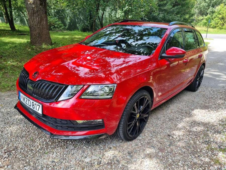 Sarkans Skoda Octavia 2019 Alīta, ar dzinēja tilpumu 2.00 L un nobraukumu 215 tūkst. km par 9500 €, foto 1 vietnē AUTOMOTO.COM.LV