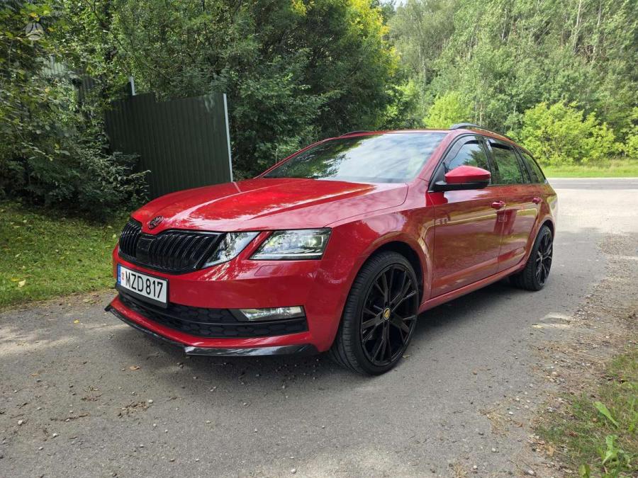 Red Skoda Octavia 2019 in Alytus, with an engine capacity of 1.97 L and mileage of 215 thousand km for 8500 €, photo 1 on AUTOMOTO.COM.LV