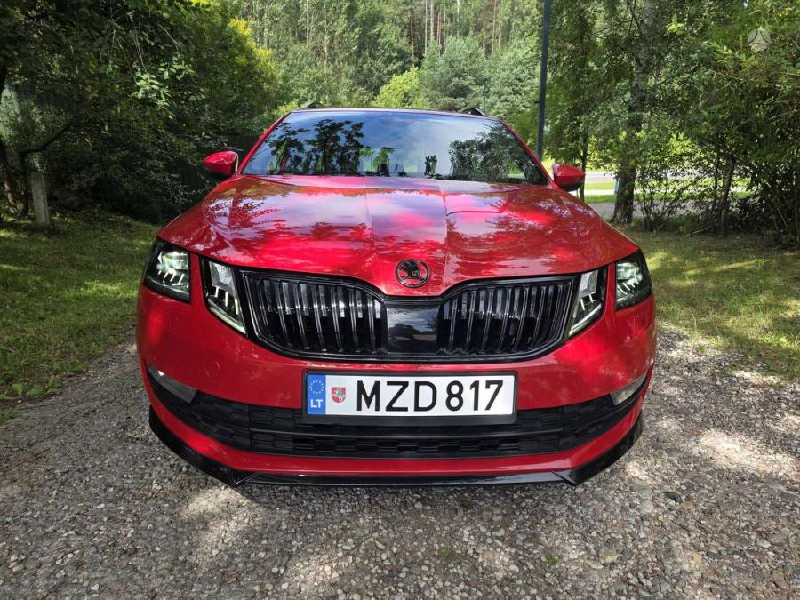 Red Skoda Octavia 2019 in Alytus, with an engine capacity of 1.97 L and mileage of 215 thousand km for 8500 €, photo 8 on AUTOMOTO.COM.LV