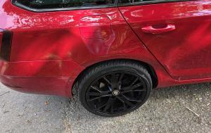 Red Skoda Octavia 2019 in Alytus, with an engine capacity of 1.97 L and mileage of 215 thousand km for 8500 €, photo 11 on AUTOMOTO.COM.LV