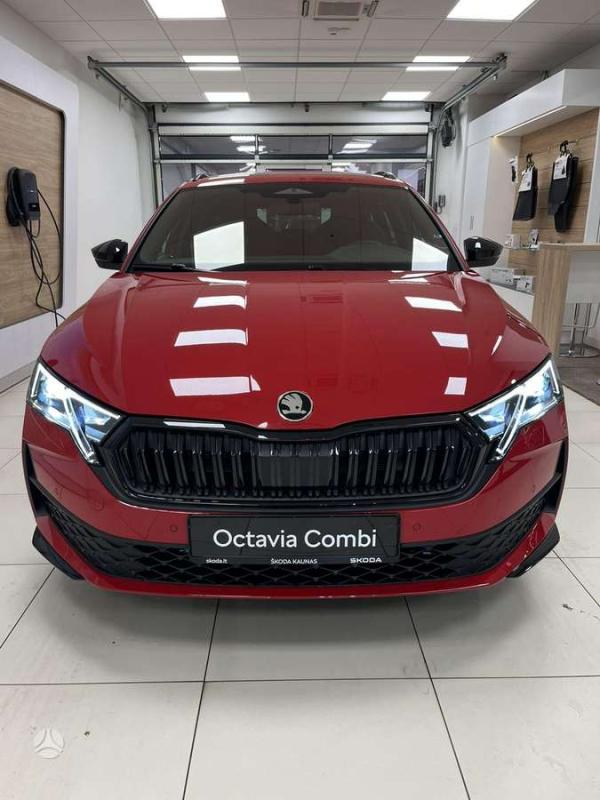Red Skoda Octavia 2026 in Kaunas, with an engine capacity of 1.50 L and mileage of 5 thousand km for 34490 €, photo 3 on AUTOMOTO.COM.LV