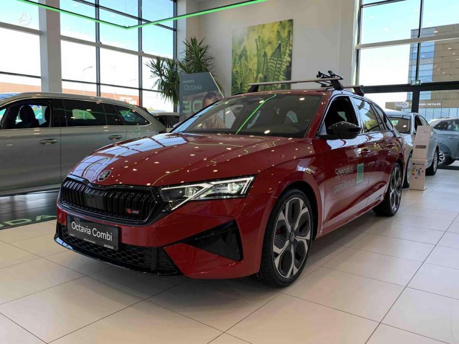 Red Skoda Octavia 2026 in Kaunas, with an engine capacity of 1.98 L and mileage of 0 thousand km for 39440 €, photo 1 on AUTOMOTO.COM.LV