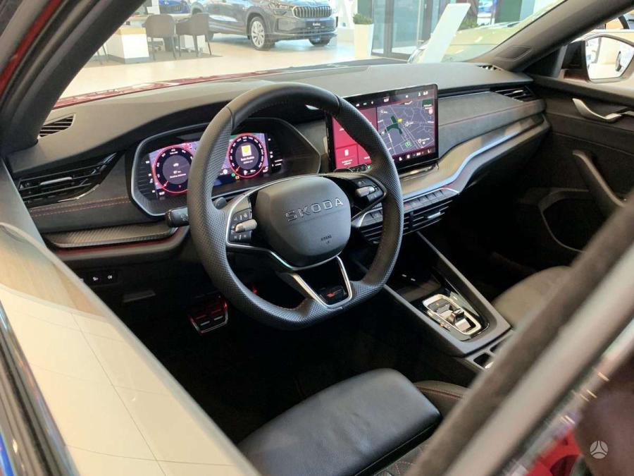 Red Skoda Octavia 2026 in Kaunas, with an engine capacity of 1.98 L and mileage of 0 thousand km for 39440 €, photo 15 on AUTOMOTO.COM.LV