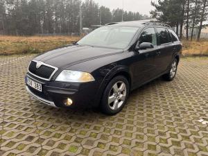 Black Skoda Octavia Scout 2008 in Varena, with an engine capacity of 1.97 L and mileage of 325 thousand km for 5200 €, photo  on AUTOMOTO.COM.LV