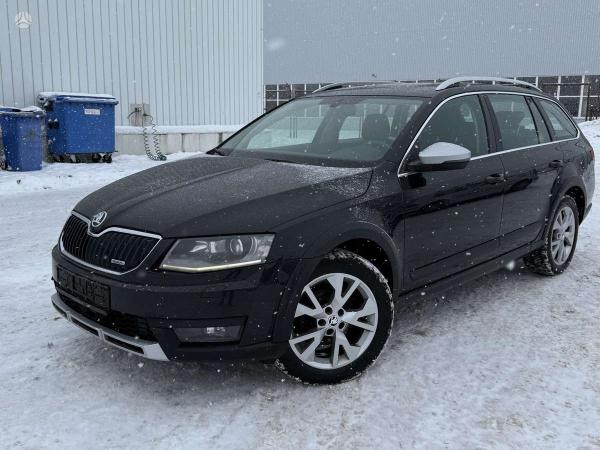 Black Skoda Octavia Scout 2016 in Rokiskis, with an engine capacity of 2.00 L and mileage of 340 thousand km for 6750 €, photo 1 on AUTOMOTO.COM.LV