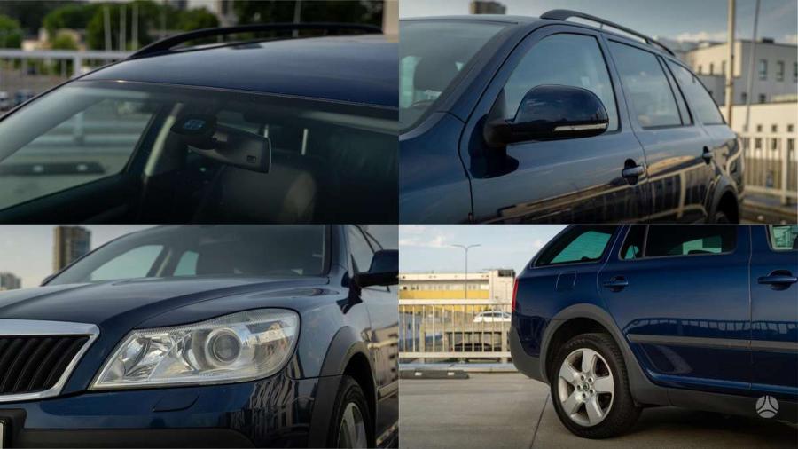 Blue Skoda Octavia Scout 2011 in Vilnius, with an engine capacity of 2.00 L and mileage of 290 thousand km for 4900 €, photo 13 on AUTOMOTO.COM.LV