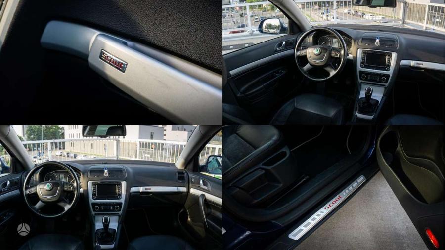 Blue Skoda Octavia Scout 2011 in Vilnius, with an engine capacity of 2.00 L and mileage of 290 thousand km for 4900 €, photo 14 on AUTOMOTO.COM.LV
