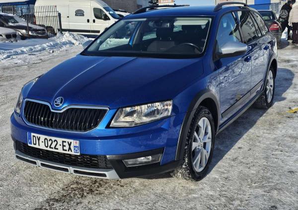 Blue Skoda Octavia Scout 2015 in Taurage, with an engine capacity of 2.00 L and mileage of 300 thousand km for 8400 €, photo 5 on AUTOMOTO.COM.LV