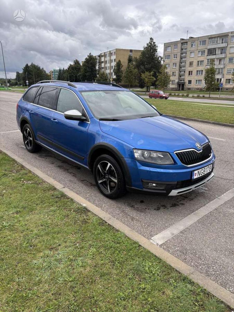 Zils Skoda Octavia Scout 2015 Utena, ar dzinēja tilpumu 2.00 L un nobraukumu 176 tūkst. km par 6990 €, foto 1 vietnē AUTOMOTO.COM.LV