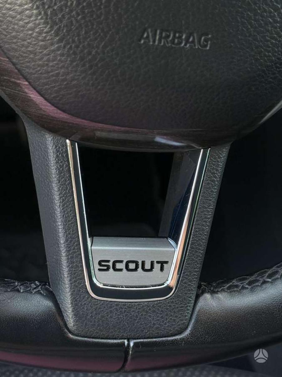 Blue Skoda Octavia Scout 2016 in Kaunas, with an engine capacity of 1.97 L and mileage of 280 thousand km for 9250 €, photo 13 on AUTOMOTO.COM.LV