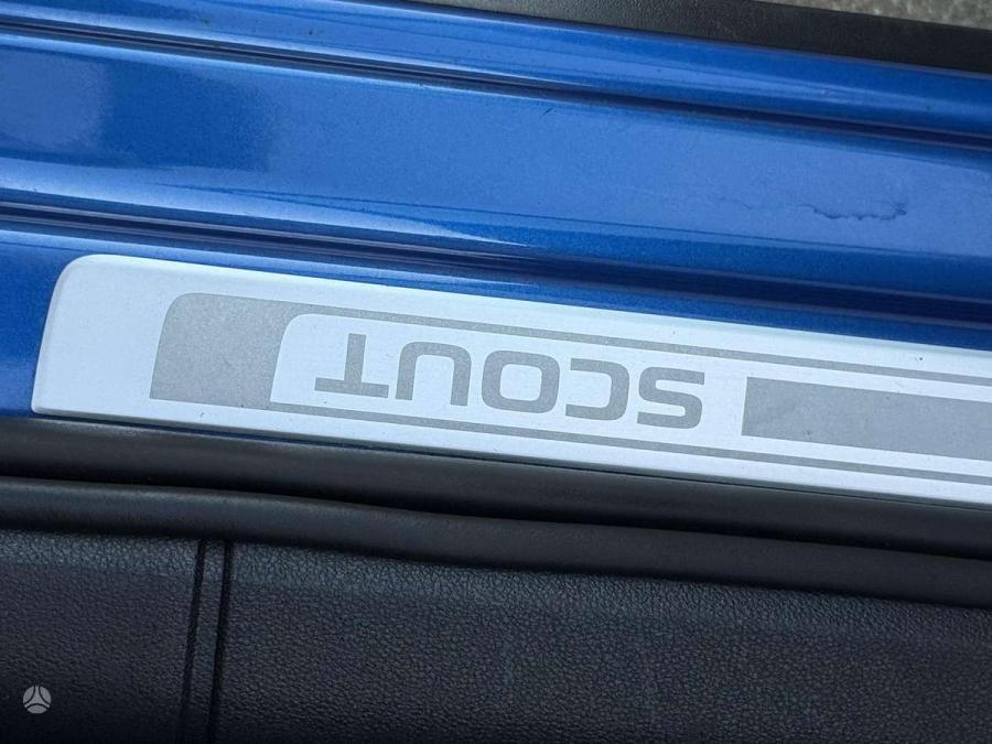 Blue Skoda Octavia Scout 2016 in Kaunas, with an engine capacity of 1.97 L and mileage of 280 thousand km for 9250 €, photo 33 on AUTOMOTO.COM.LV
