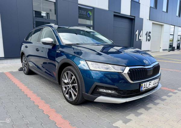 Blue Skoda Octavia Scout 2022 in Vilnius, with an engine capacity of 2.00 L and mileage of 229 thousand km for 17850 €, photo 5 on AUTOMOTO.COM.LV