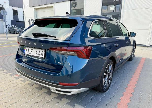 Blue Skoda Octavia Scout 2022 in Vilnius, with an engine capacity of 2.00 L and mileage of 229 thousand km for 17850 €, photo 6 on AUTOMOTO.COM.LV
