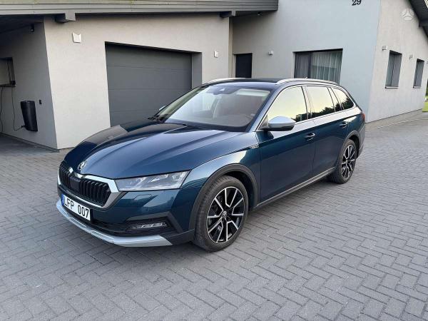 Blue Skoda Octavia Scout 2023 in Salcininkai, with an engine capacity of 1.97 L and mileage of 215 thousand km for 20500 €, photo 1 on AUTOMOTO.COM.LV