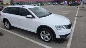 White Skoda Octavia Scout 2018 in Marijampole, with an engine capacity of 2.00 L and mileage of 205 thousand km for 13000 €, photo 8 on AUTOMOTO.COM.LV