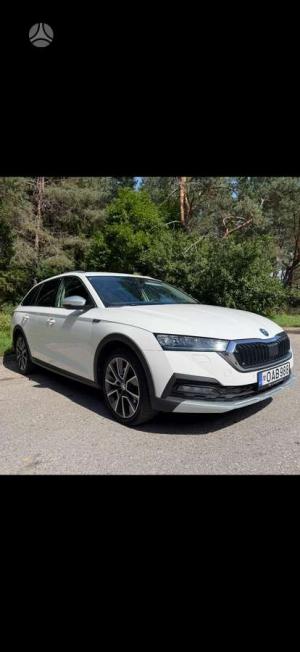 White Skoda Octavia Scout 2021 in Kaunas, with an engine capacity of 2.00 L and mileage of 213 thousand km for 16450 €, photo  on AUTOMOTO.COM.LV