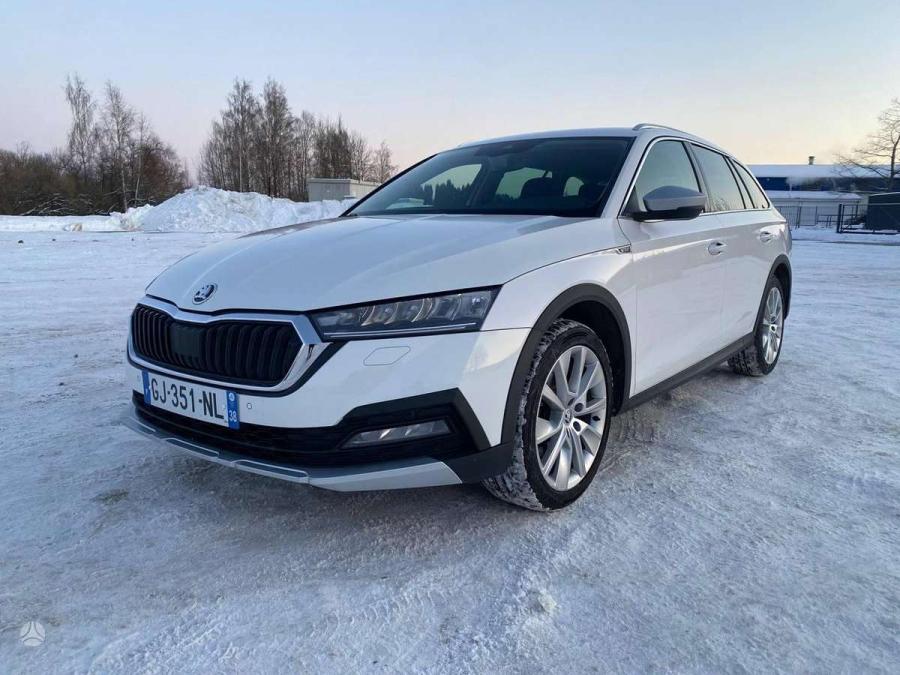 Balts Skoda Octavia Scout 2022 Viļņa, ar dzinēja tilpumu 0.20 L un nobraukumu 186 tūkst. km par 17666 €, foto 1 vietnē AUTOMOTO.COM.LV