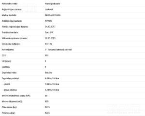Шкода Октавия 2017 в Рига, объемом двигателя 1.00 л и пробегом 105 тыс. км за 7800 €, фото 12 на AUTOMOTO.COM.LV