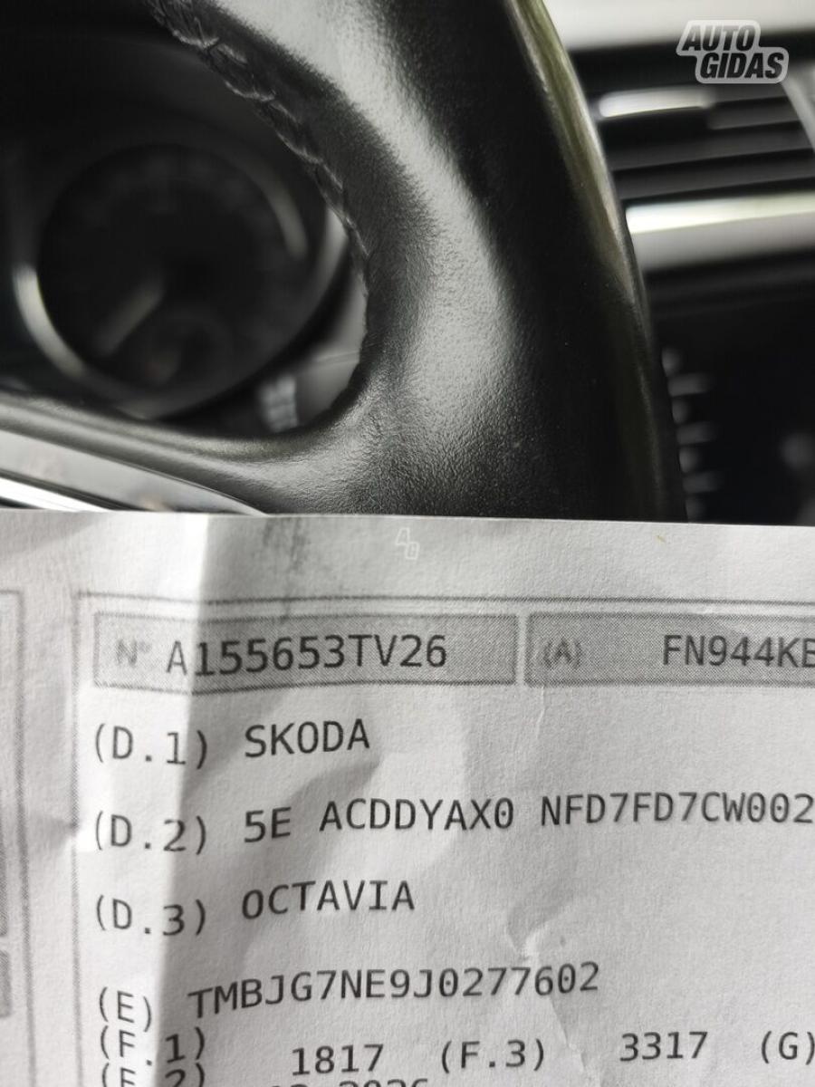 Шкода Октавия 2018 в Юрбаркас, объемом двигателя 1.60 л и пробегом 269 тыс. км за 8350 €, фото 15 на AUTOMOTO.COM.LV