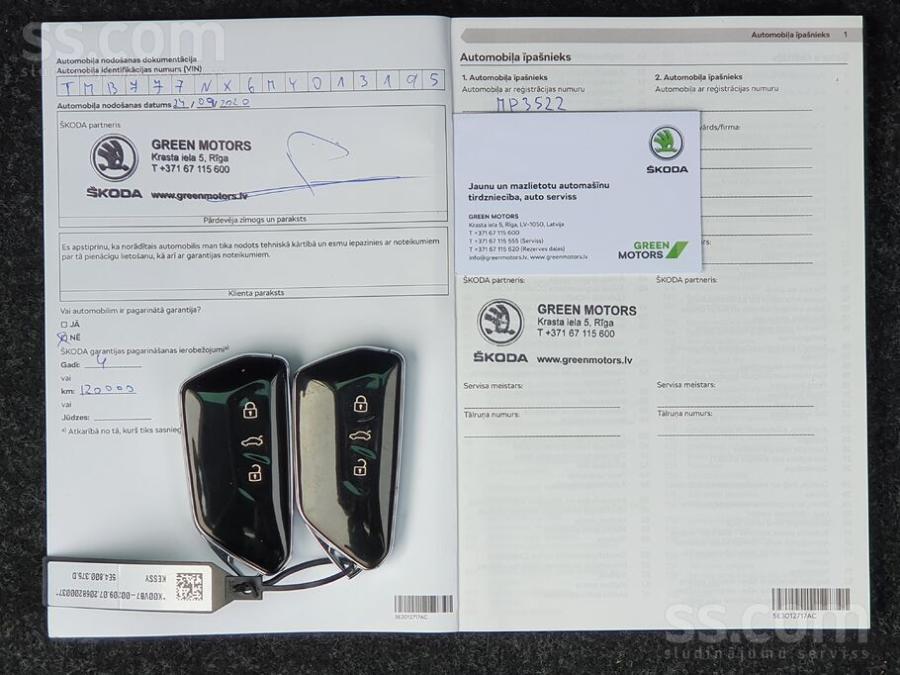 Skoda Octavia 2020 Rīga, ar dzinēja tilpumu 2.00 L un nobraukumu 141 tūkst. km par 16750 €, foto 36 vietnē AUTOMOTO.COM.LV