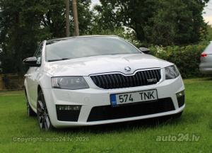 White Skoda Octavia 2014 in Tallinn, with an engine capacity of 2.00 L and mileage of 215 thousand km for 7990 €, photo  on AUTOMOTO.COM.LV
