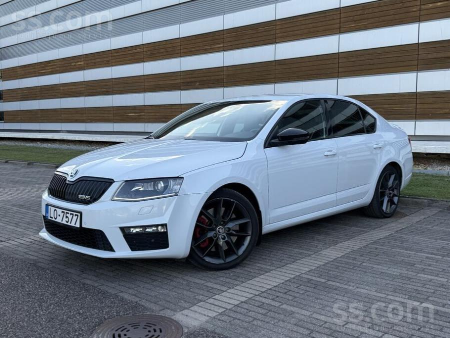 White Skoda Octavia 2014 in Riga, with an engine capacity of 2.00 L and mileage of 195 thousand km for 8900 €, photo 1 on AUTOMOTO.COM.LV