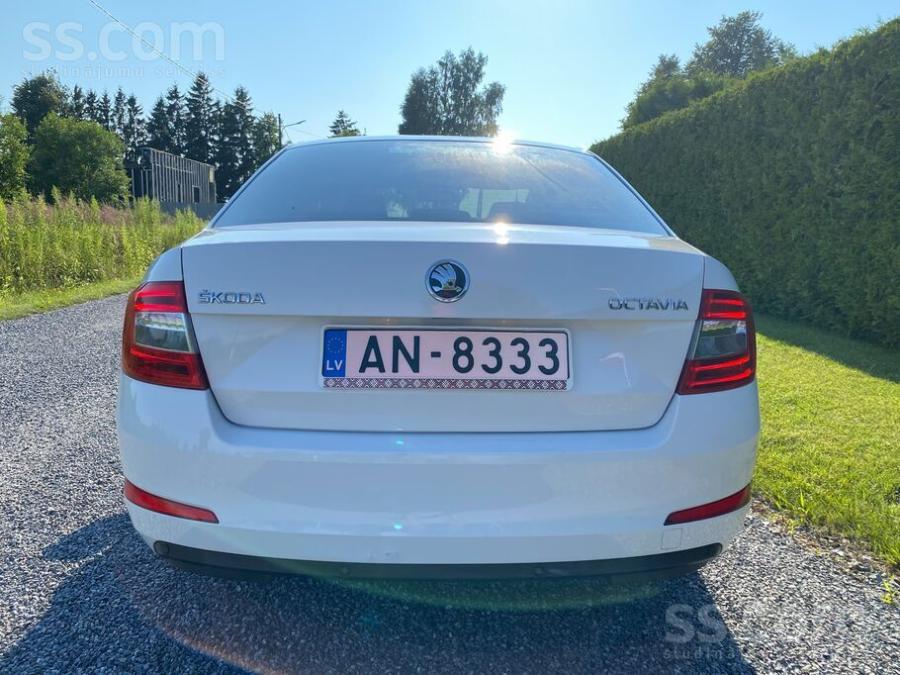 White Skoda Octavia 2015 in Riga, with an engine capacity of 2.00 L and mileage of 227 thousand km for 7800 €, photo 8 on AUTOMOTO.COM.LV