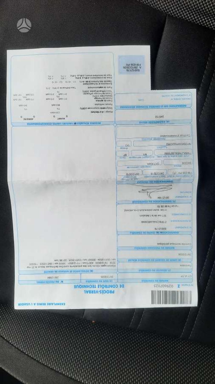 Белый Шкода Октавия 2019 в Каунас, объемом двигателя 1.97 л и пробегом 258 тыс. км за 8200 €, фото 19 на AUTOMOTO.COM.LV