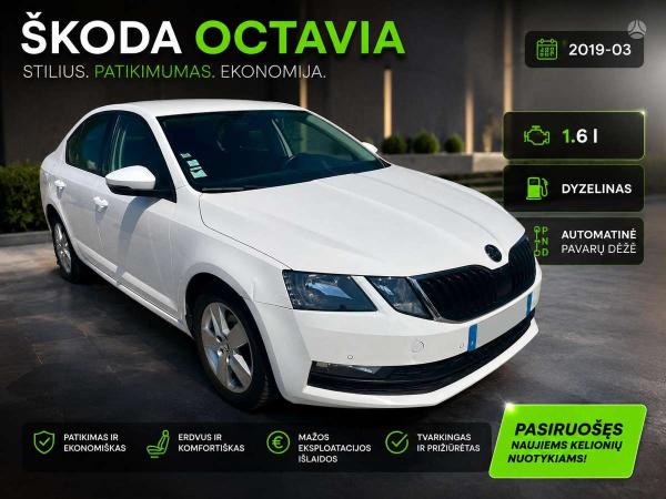 Белый Шкода Октавия 2019 в Таураге, объемом двигателя 1.60 л и пробегом 316 тыс. км за 6650 €, фото 1 на AUTOMOTO.COM.LV