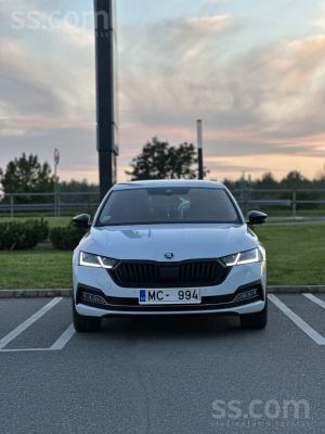 Белый Шкода Октавия 2022 в Рига, объемом двигателя 2.00 л и пробегом 87 тыс. км за 21900 €, фото  на AUTOMOTO.COM.LV
