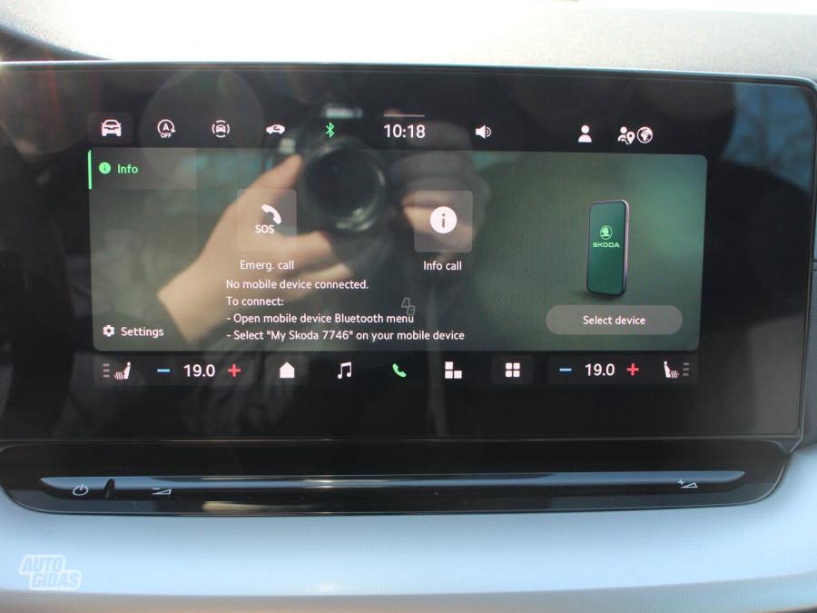 Balts Skoda Octavia 2024 Viļņa, ar dzinēja tilpumu 1.50 L un nobraukumu 67 tūkst. km par 25500 €, foto 19 vietnē AUTOMOTO.COM.LV