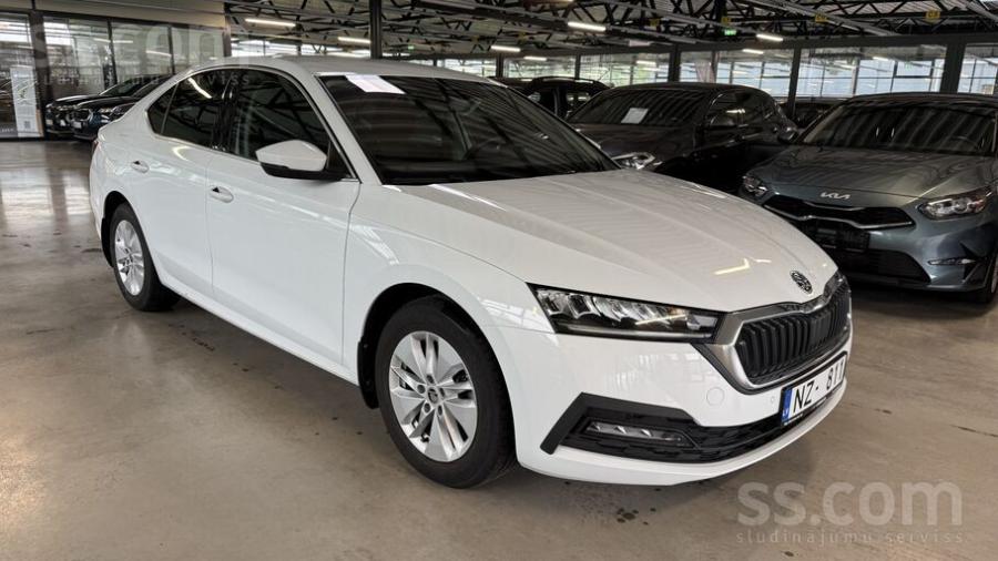 White Skoda Octavia 2024 in Riga, with an engine capacity of 2.00 L and mileage of 81 thousand km for 16900 €, photo 7 on AUTOMOTO.COM.LV
