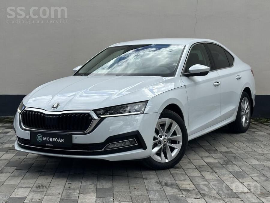 White Skoda Octavia 2024 in Riga, with an engine capacity of 1.50 L and mileage of 41 thousand km for 20950 €, photo 1 on AUTOMOTO.COM.LV
