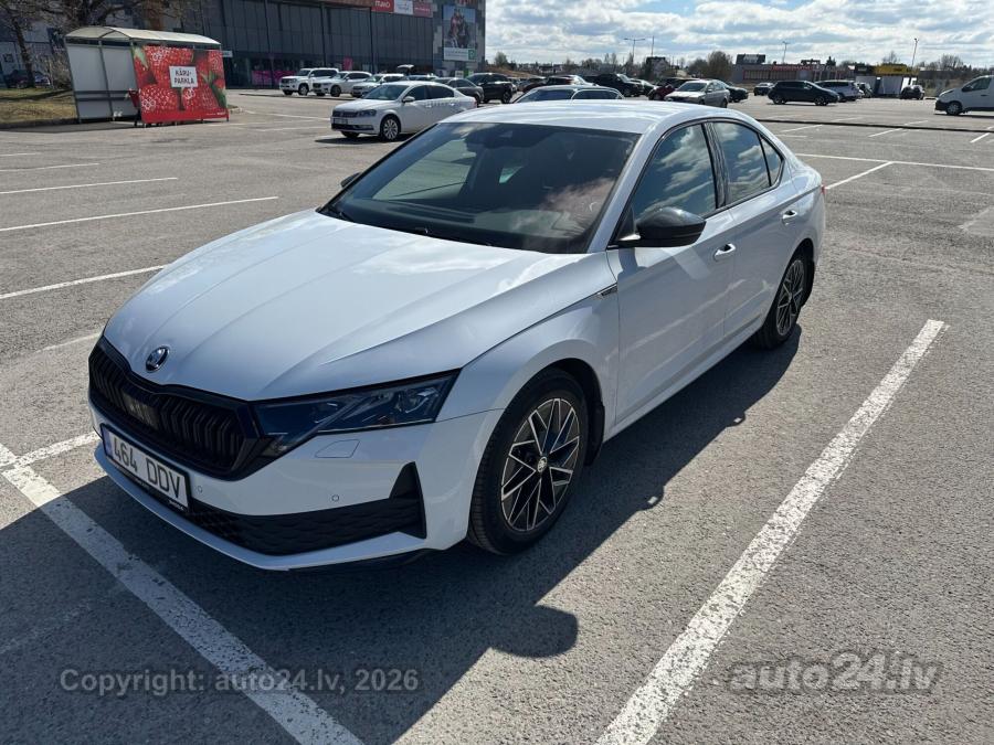 White Skoda Octavia 2025 in Tallinn, with an engine capacity of 1.50 L and mileage of 19 thousand km for 30999 €, photo 1 on AUTOMOTO.COM.LV