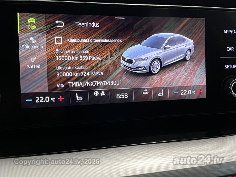 White Skoda Octavia 2020 in Tallinn, with an engine capacity of 2.00 L and mileage of 162 thousand km for 15900 €, photo 11 on AUTOMOTO.COM.LV