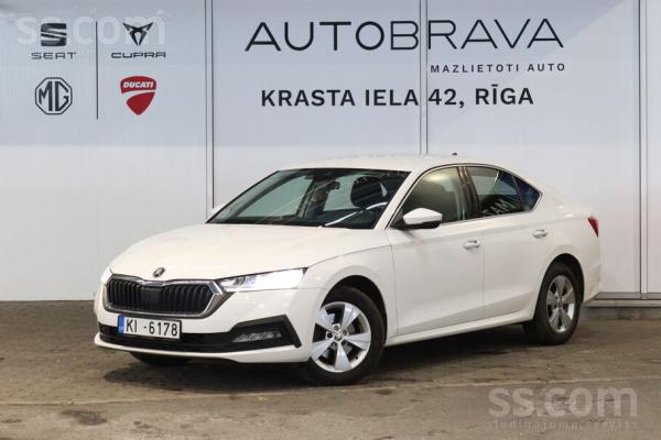 White Skoda Octavia 2021 in Riga, with an engine capacity of 2.00 L and mileage of 98 thousand km for 14800 €, photo 1 on AUTOMOTO.COM.LV