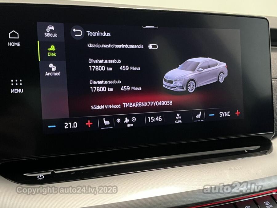 Balts Skoda Octavia 2023 Tallina, ar dzinēja tilpumu 1.50 L un nobraukumu 72 tūkst. km par 21900 €, foto 12 vietnē AUTOMOTO.COM.LV
