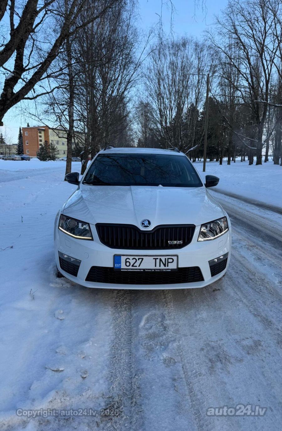 White Skoda Octavia 2014 in Tallinn, with an engine capacity of 2.00 L and mileage of 208 thousand km for 11500 €, photo 1 on AUTOMOTO.COM.LV
