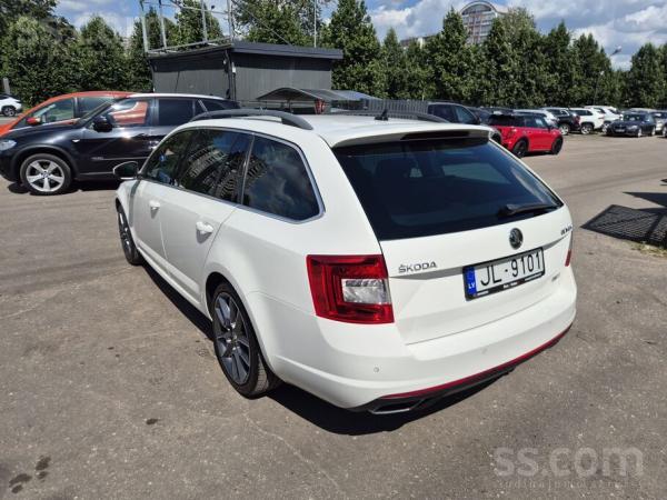 White Skoda Octavia 2014 in Riga, with an engine capacity of 2.00 L and mileage of 231 thousand km for 9990 €, photo 8 on AUTOMOTO.COM.LV