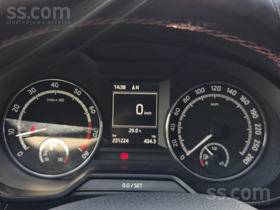 White Skoda Octavia 2014 in Riga, with an engine capacity of 2.00 L and mileage of 231 thousand km for 9990 €, photo 17 on AUTOMOTO.COM.LV