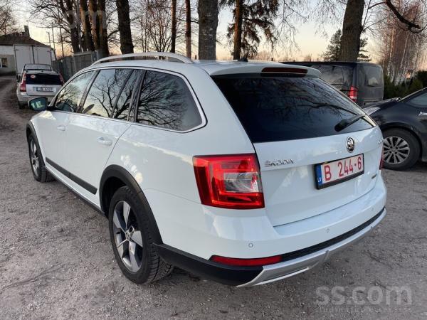 White Skoda Octavia 2015 in Riga, with an engine capacity of 2.00 L and mileage of 257 thousand km for 10890 €, photo 3 on AUTOMOTO.COM.LV