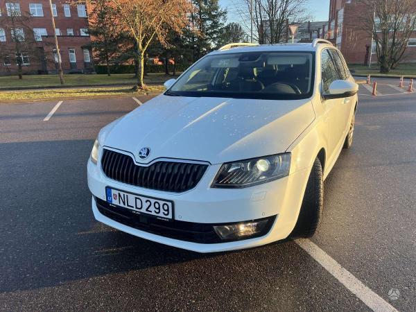 White Skoda Octavia 2015 in Vilnius, with an engine capacity of 1.97 L and mileage of 251 thousand km for 8250 €, photo 1 on AUTOMOTO.COM.LV