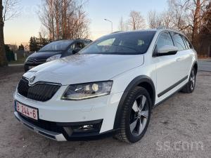 White Skoda Octavia 2015 in Riga, with an engine capacity of 2.00 L and mileage of 257 thousand km for 9990 €, photo  on AUTOMOTO.COM.LV