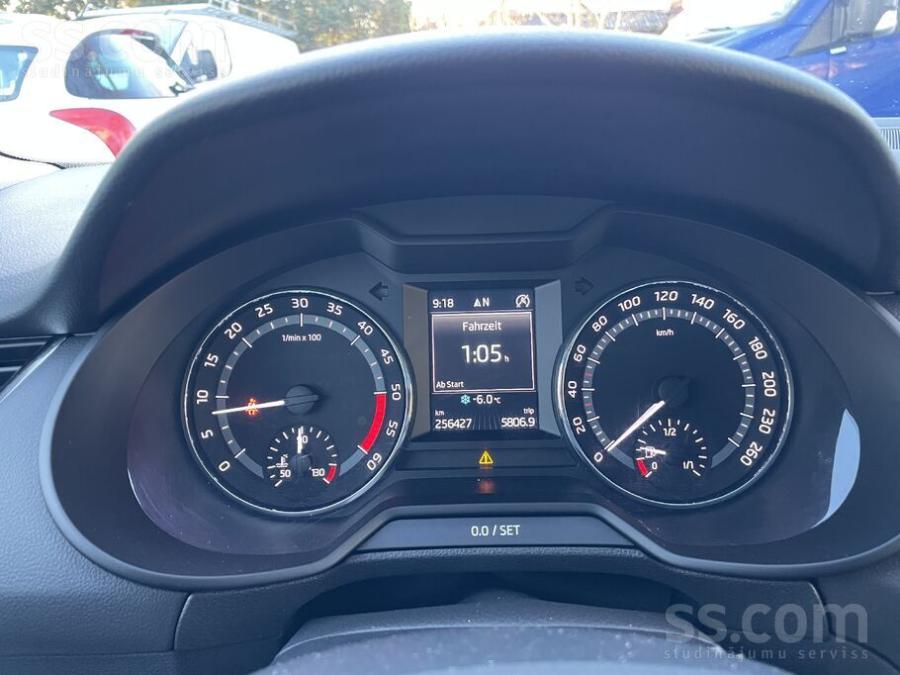White Skoda Octavia 2015 in Riga, with an engine capacity of 2.00 L and mileage of 257 thousand km for 9990 €, photo 22 on AUTOMOTO.COM.LV