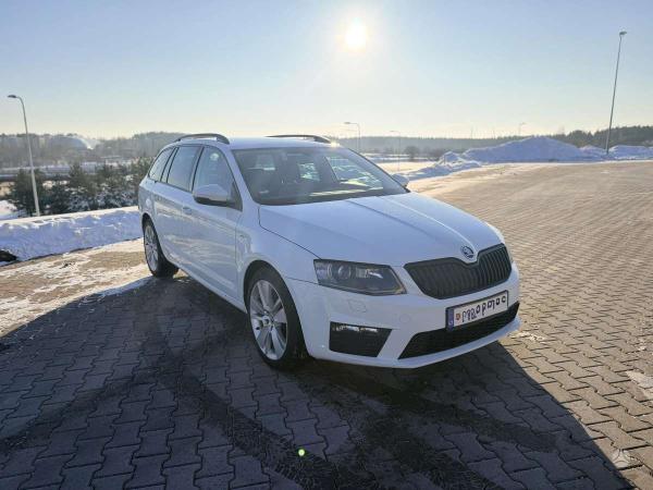 White Skoda Octavia 2016 in Vilnius, with an engine capacity of 1.97 L and mileage of 255 thousand km for 7150 €, photo 2 on AUTOMOTO.COM.LV