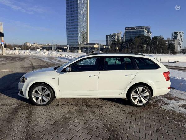 White Skoda Octavia 2016 in Vilnius, with an engine capacity of 1.97 L and mileage of 255 thousand km for 7150 €, photo 4 on AUTOMOTO.COM.LV