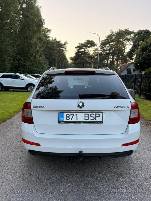 White Skoda Octavia 2016 in Tallinn, with an engine capacity of 1.60 L and mileage of 142 thousand km for 12900 €, photo 4 on AUTOMOTO.COM.LV