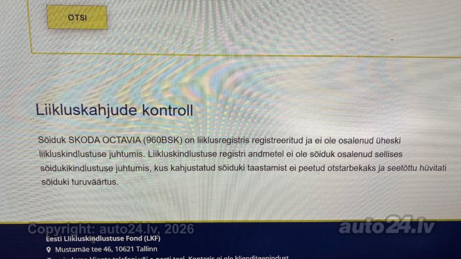Белый Шкода Октавия 2016 в Таллин, объемом двигателя 1.00 л и пробегом 140 тыс. км за 7500 €, фото 12 на AUTOMOTO.COM.LV